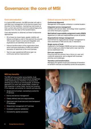 MSI Whitepaper - Orange Business Services | PDF