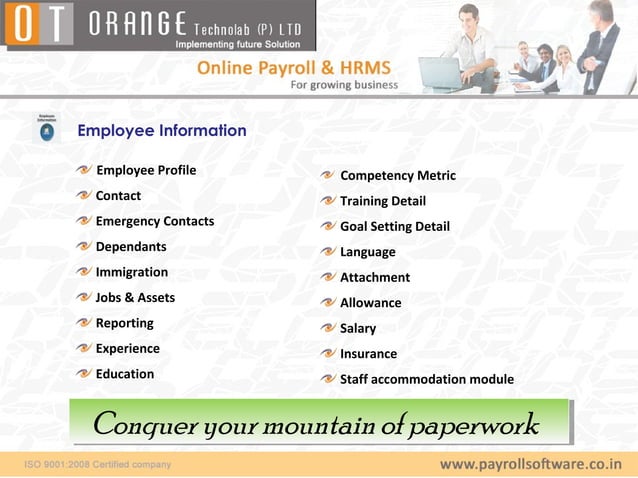 Orange payroll | PPS
