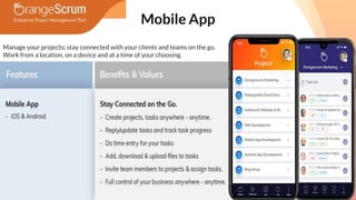 Orangescrum features & benefits | PPTX