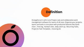 ORANGESCRUM software Engineering tool | PPTX