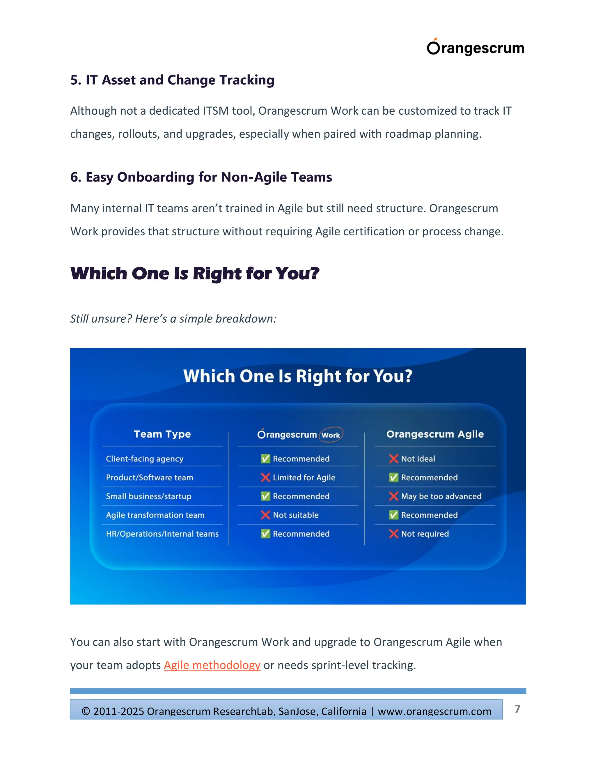 Orangescrum Work or Orangescrum Agile? Understand the Key Differences | PDF
