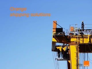 Orange Shipping Industry Solutions | PPT | Logistics | Business