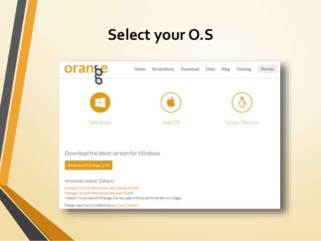 Orange software Introduction برنامج اورنج للتنقیب عن البیانات