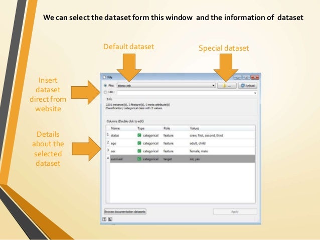 Orange software Introduction برنامج اورنج للتنقیب عن البیانات