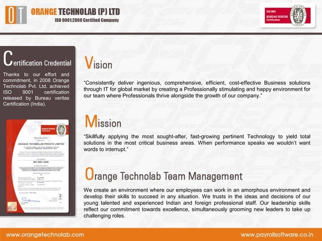 Orange technolab profile-english-n | PPT | Computer Software and ...