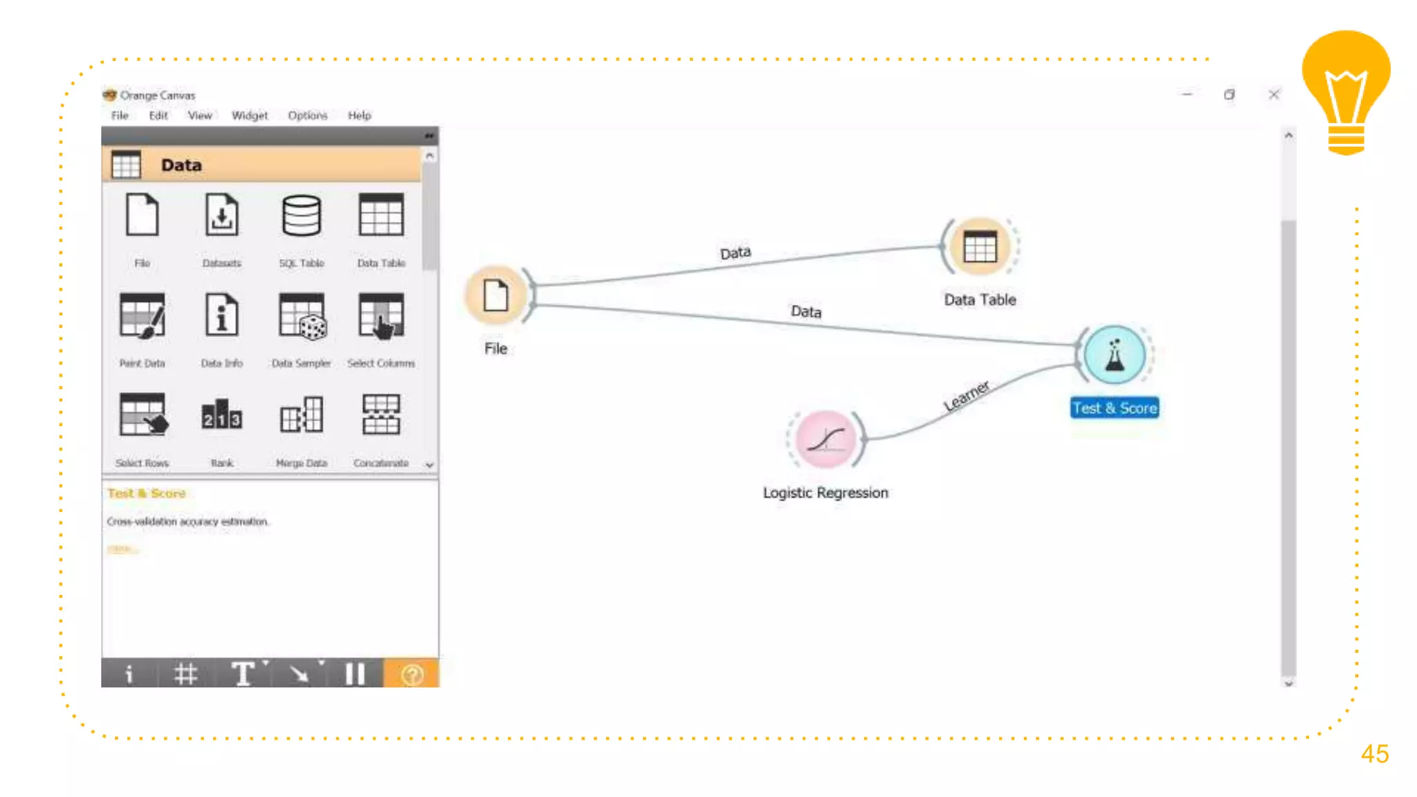Orange Data Mining & Data Visualization Tool | PPTX