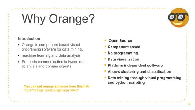 Orange Data Mining & Data Visualization Tool | PPTX