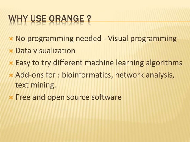 Data Mining Tools / Orange | PPSX | Computer Software and Applications | Computing
