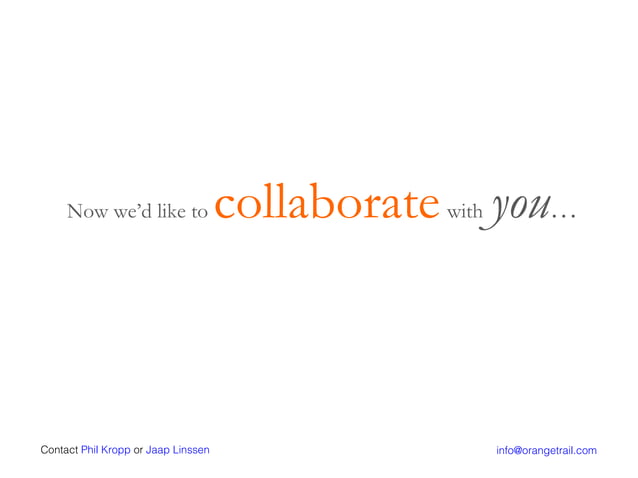 OrangeTrail introduction | PPT