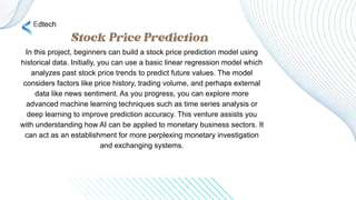 10 Machine Learning Project Ideas Suitable For Beginners | PPTX