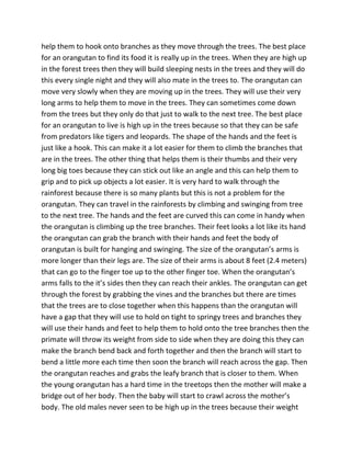 orangutan book | DOCX | Asia Travel | Travel Locations