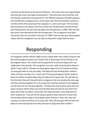 orangutan book | DOCX