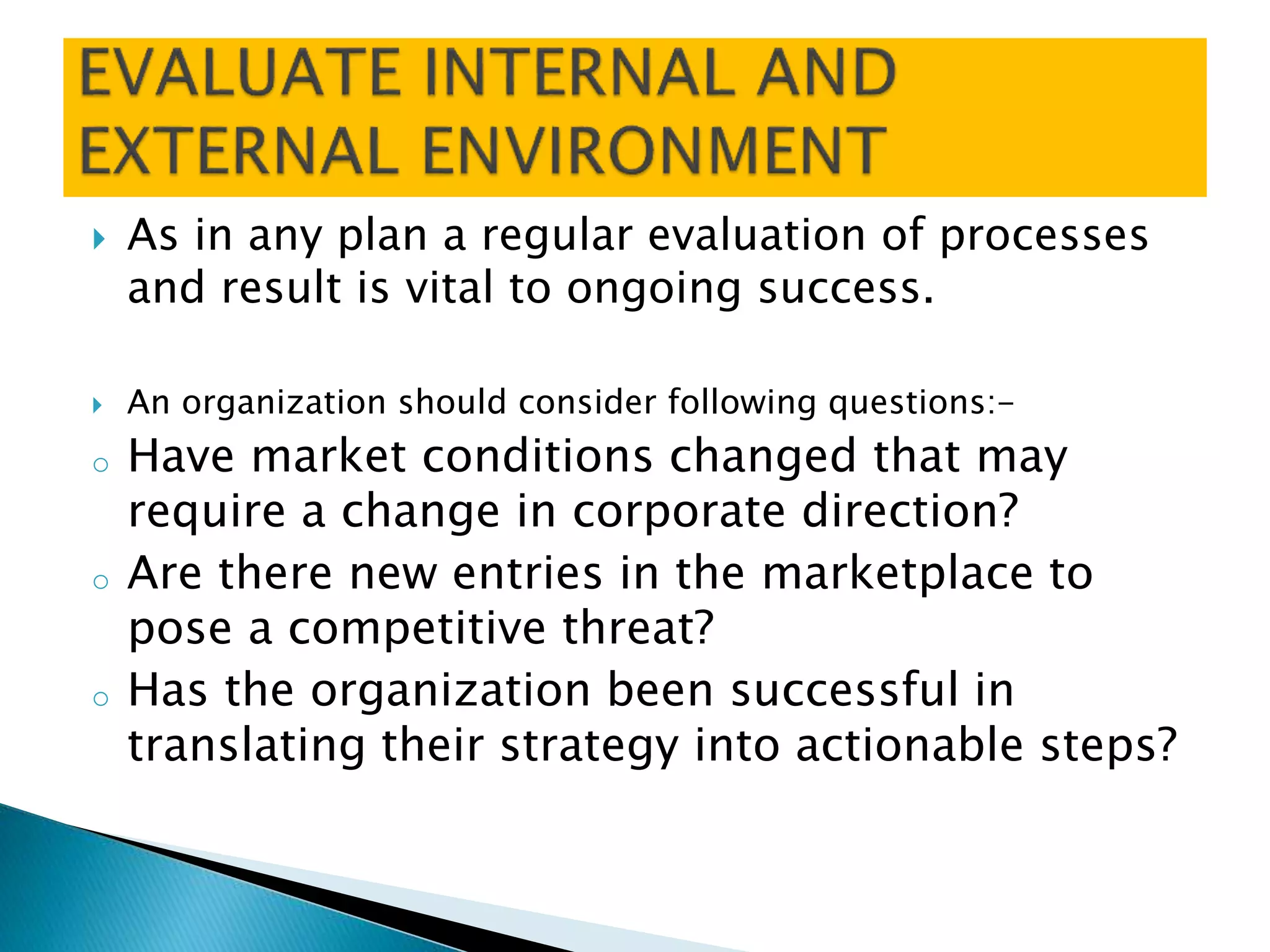 Oranisation appraissal and strategy formulation | PPTX