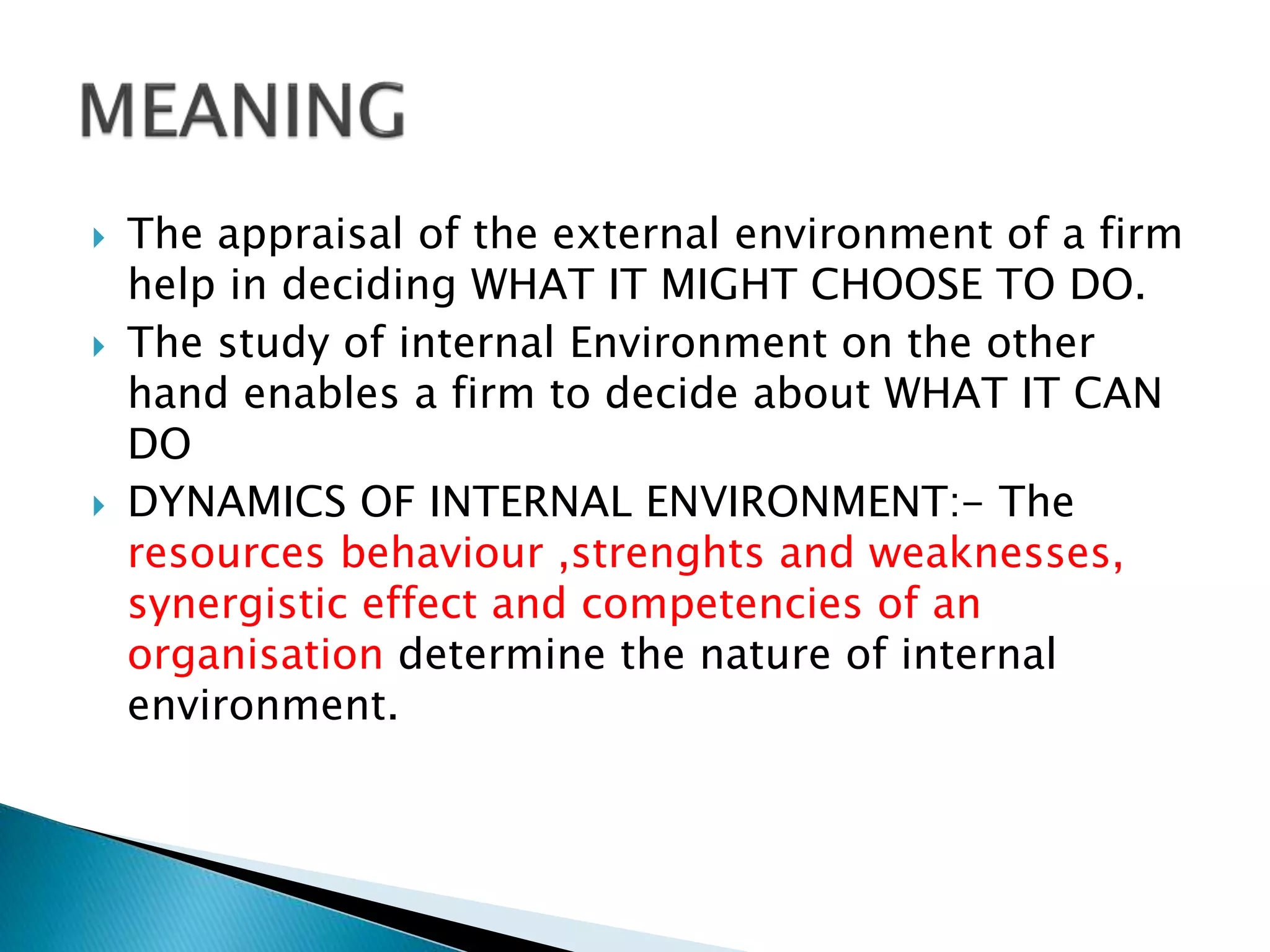 Oranisation appraissal and strategy formulation | PPTX