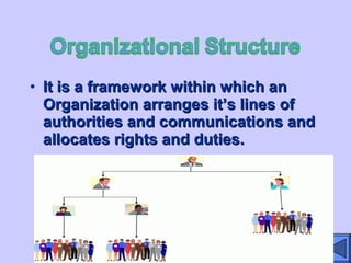 Oranization structure and design | PPT