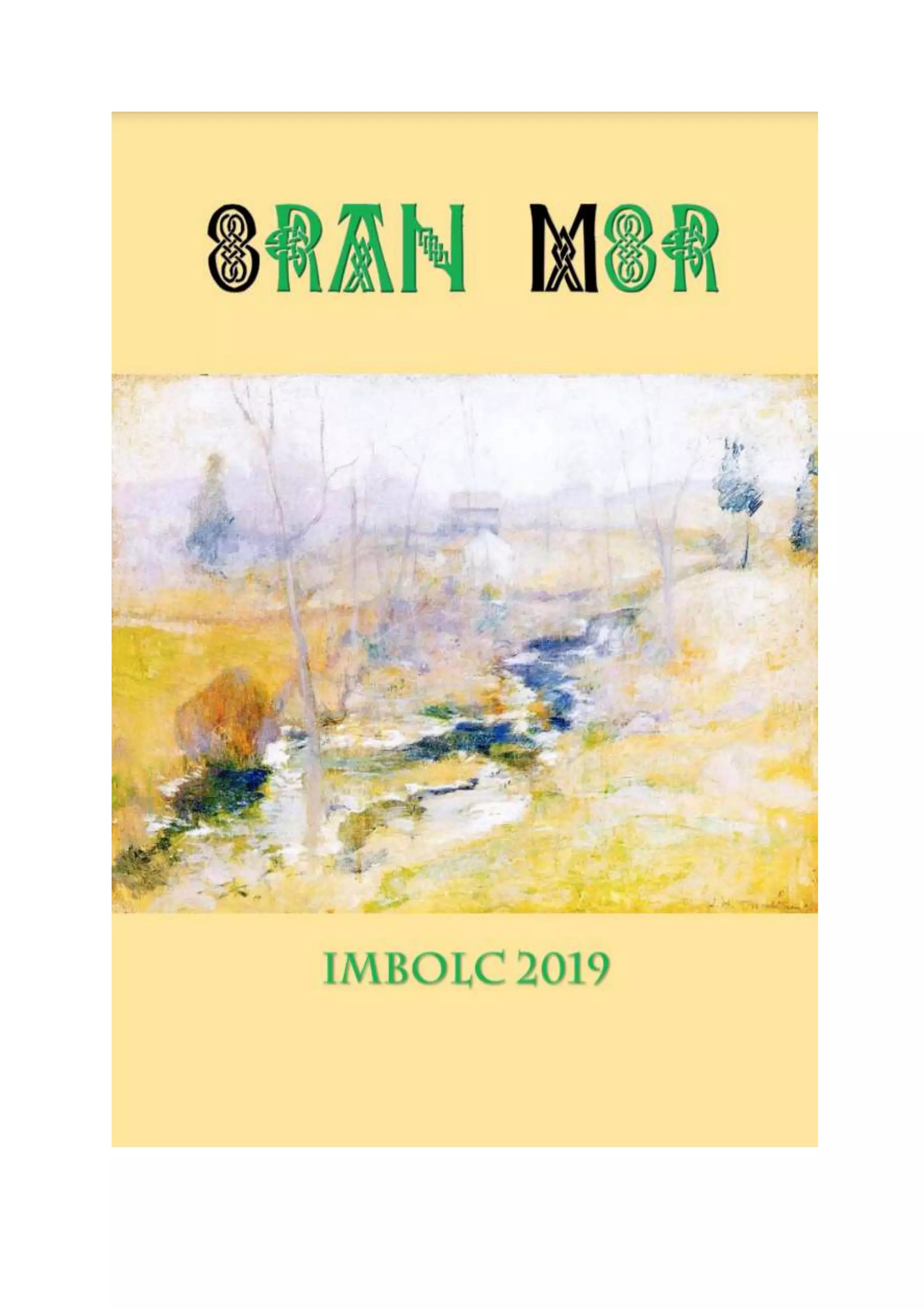 Oran Mor Imbolc 2019 - Sheeps Beastings Pudding | PDF