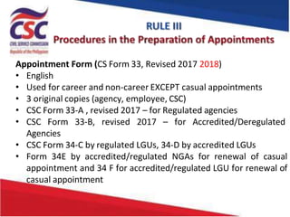 2017 Omnibus Rules on Appointments and Other Human Resource Actions, As ...