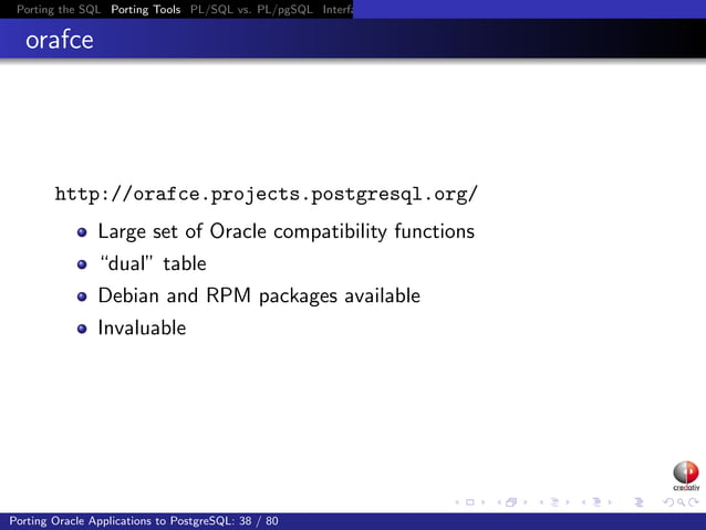 Porting Oracle Applications to PostgreSQL | PPT