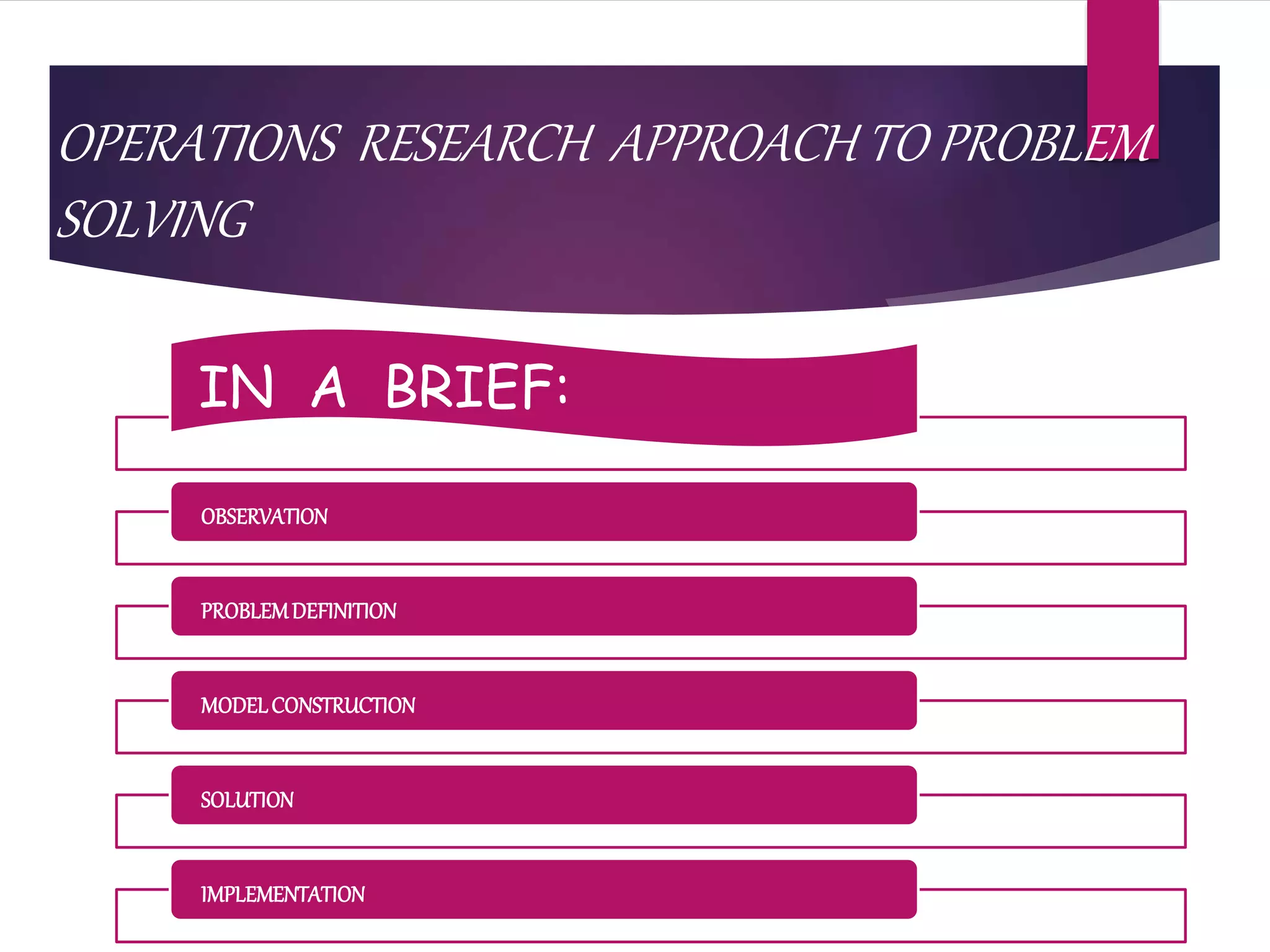 Or approach and problem solving | PPTX