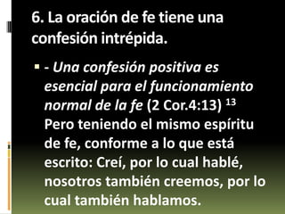 Orar la oración de fe | PPTX