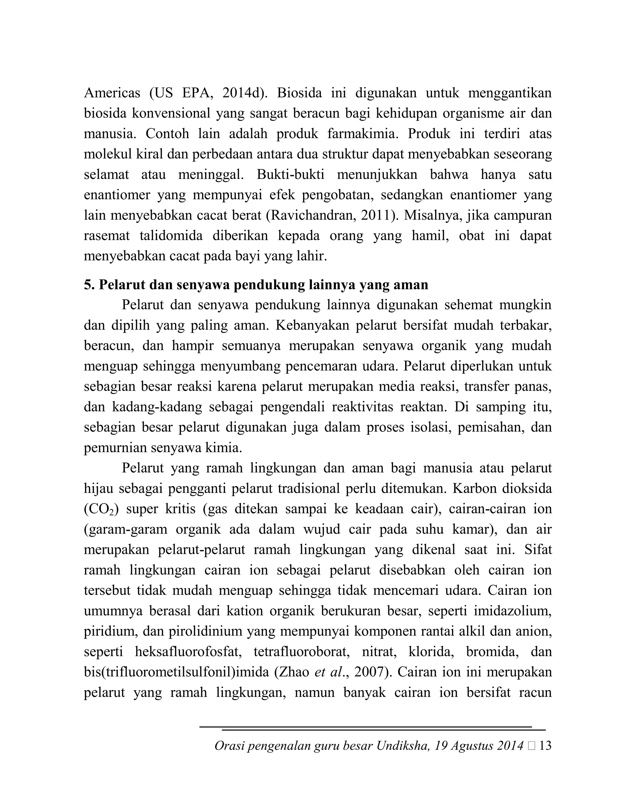 Orasi Pengenalan Guru Besar I Wayan Redhana Undiksha | PDF