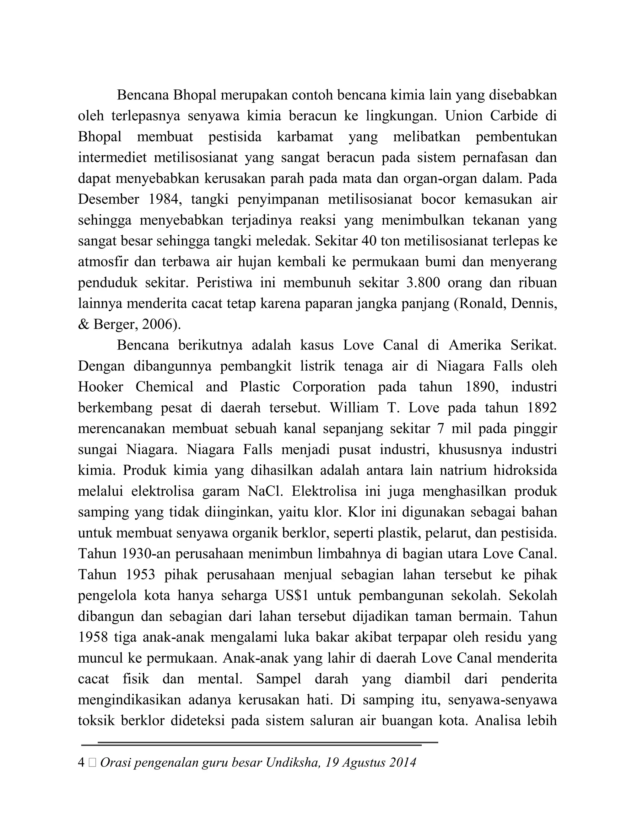 Orasi Pengenalan Guru Besar I Wayan Redhana Undiksha | PDF