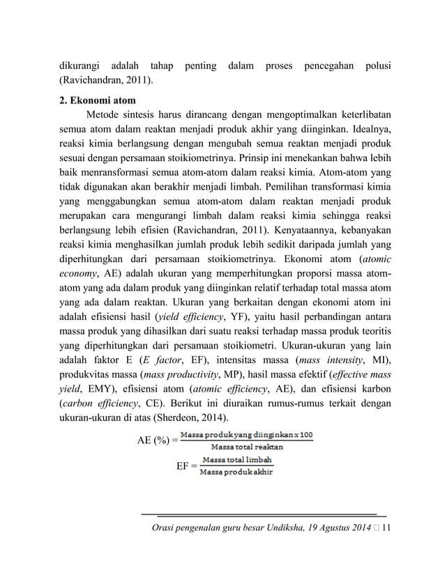 Orasi Pengenalan Guru Besar I Wayan Redhana Undiksha | PDF