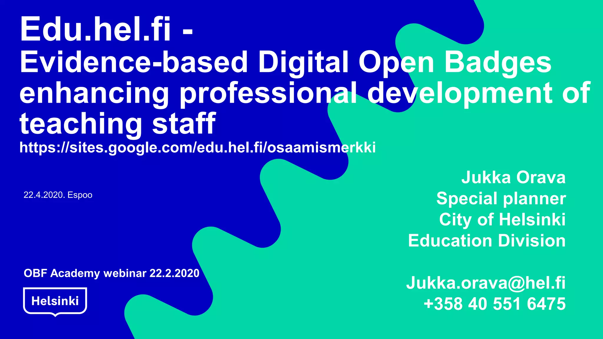 OBF Academy - Evidence-based Open Badges enhancing the professional ...