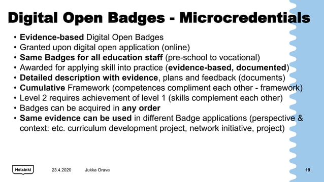 OBF Academy - Evidence-based Open Badges enhancing the professional development of teaching ...