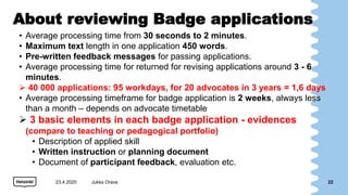 OBF Academy - Evidence-based Open Badges enhancing the professional ...