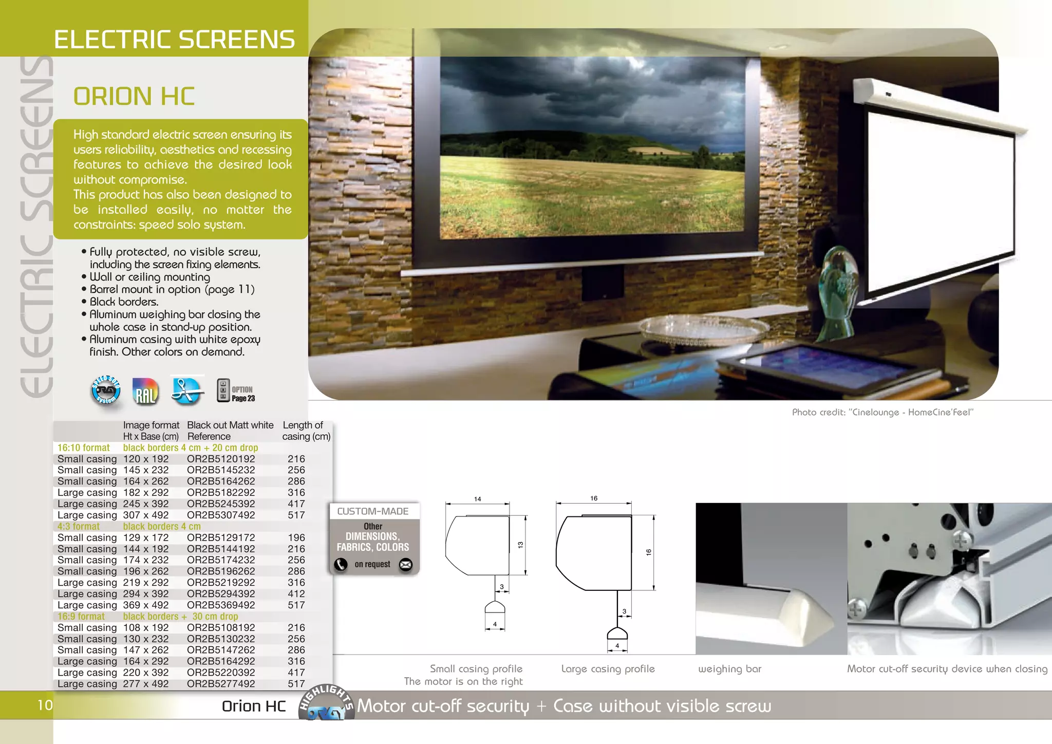 catalog : ORAY Products 2019 (Projection Screens) | PPT