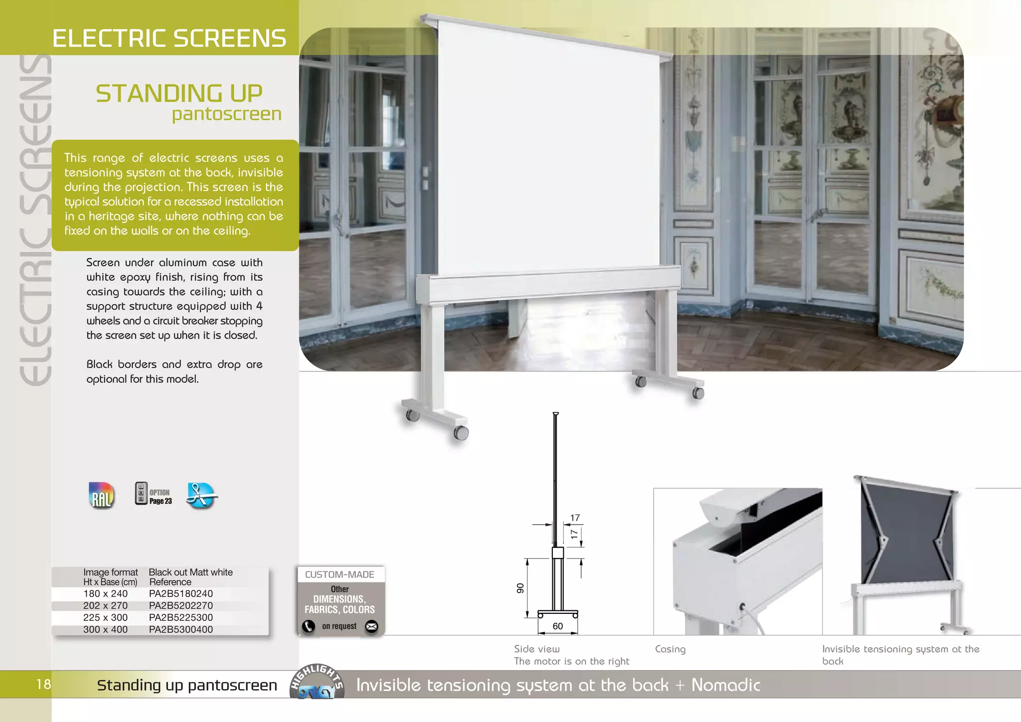 catalog : ORAY Products 2019 (Projection Screens) | PPT