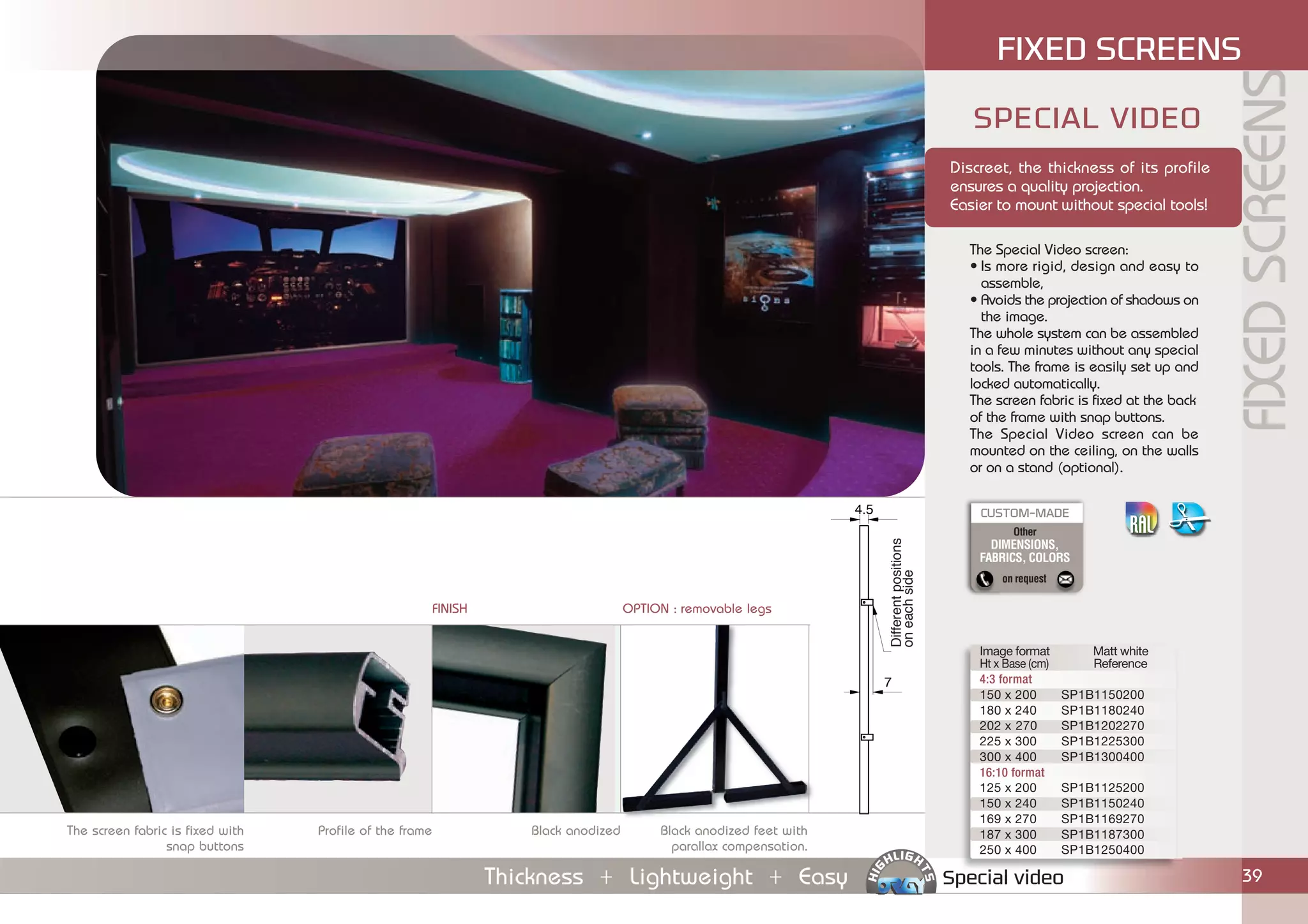 catalog : ORAY Products 2019 (Projection Screens) | PPT