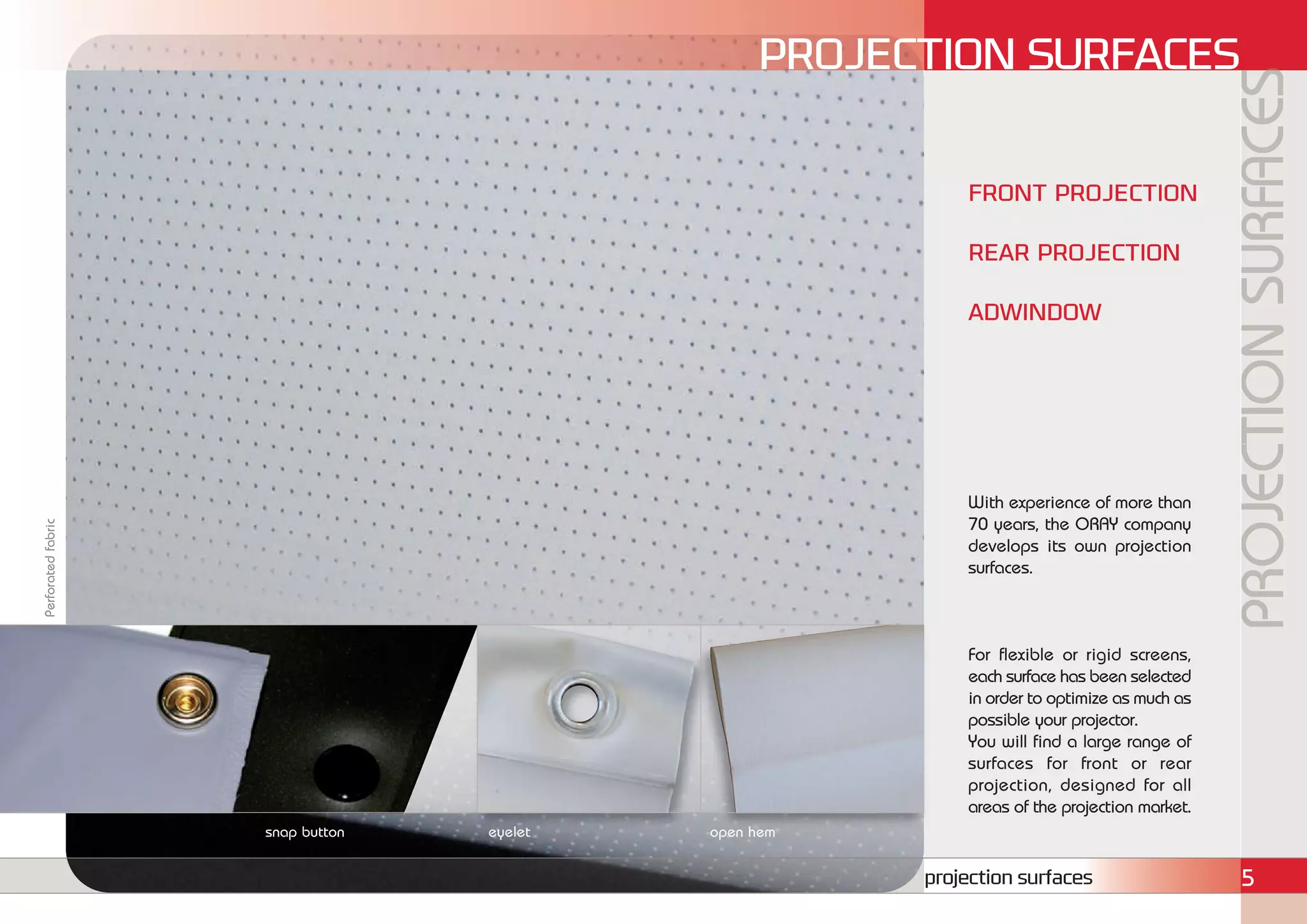 catalog : ORAY Products 2019 (Projection Screens) | PPT