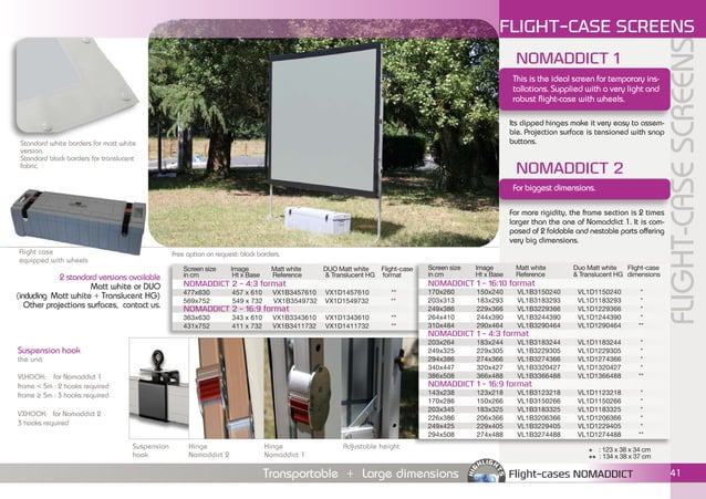 catalog : ORAY Products 2019 (Projection Screens) | PPT