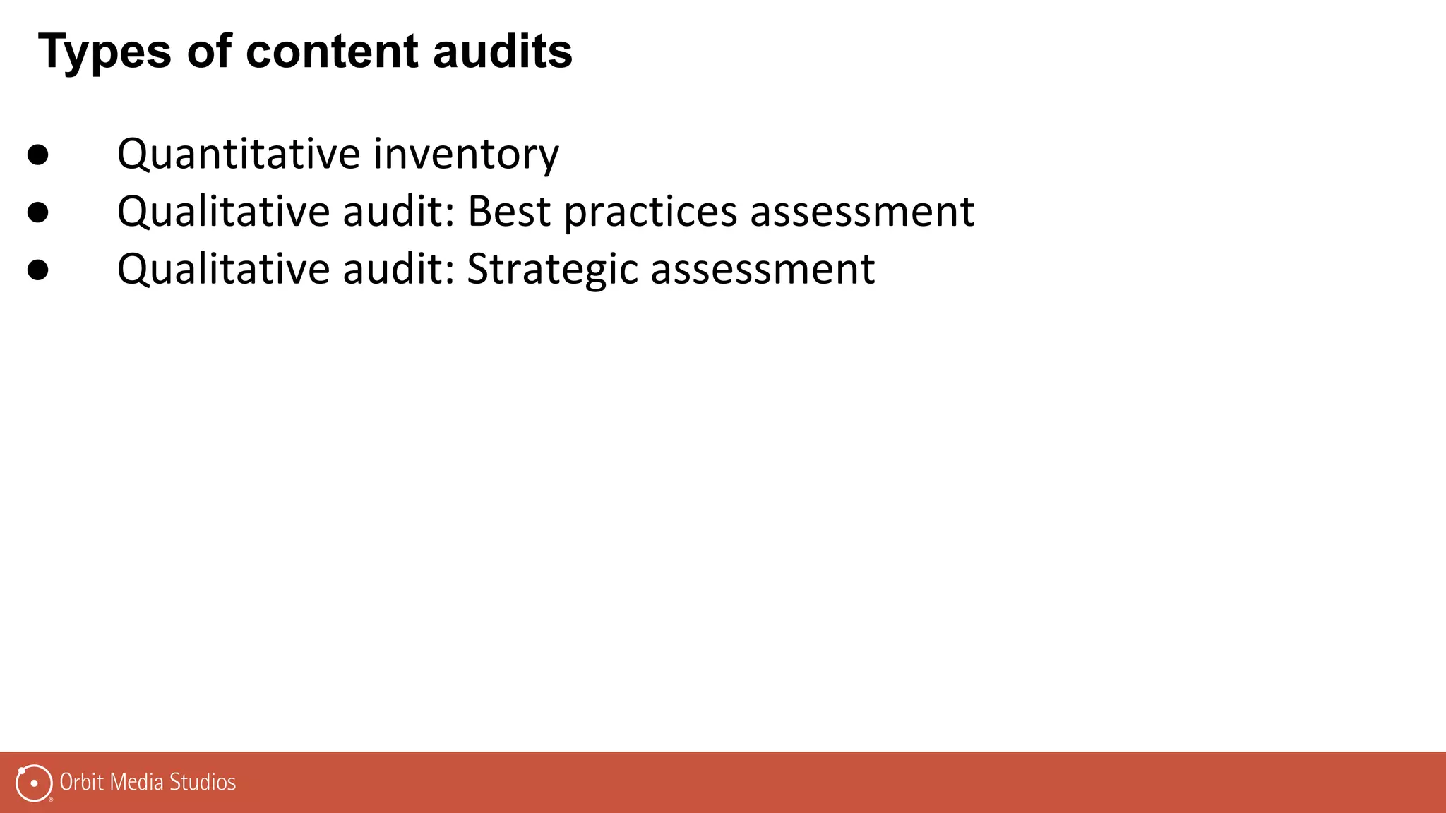 How to do a content audit | PPT