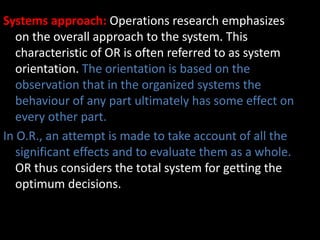 Basics of Operations Research | PPTX