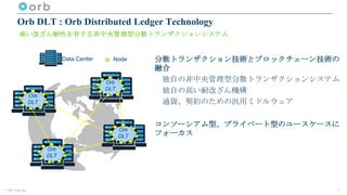 Orb dlt technical_overview（特許情報なし） | PPT