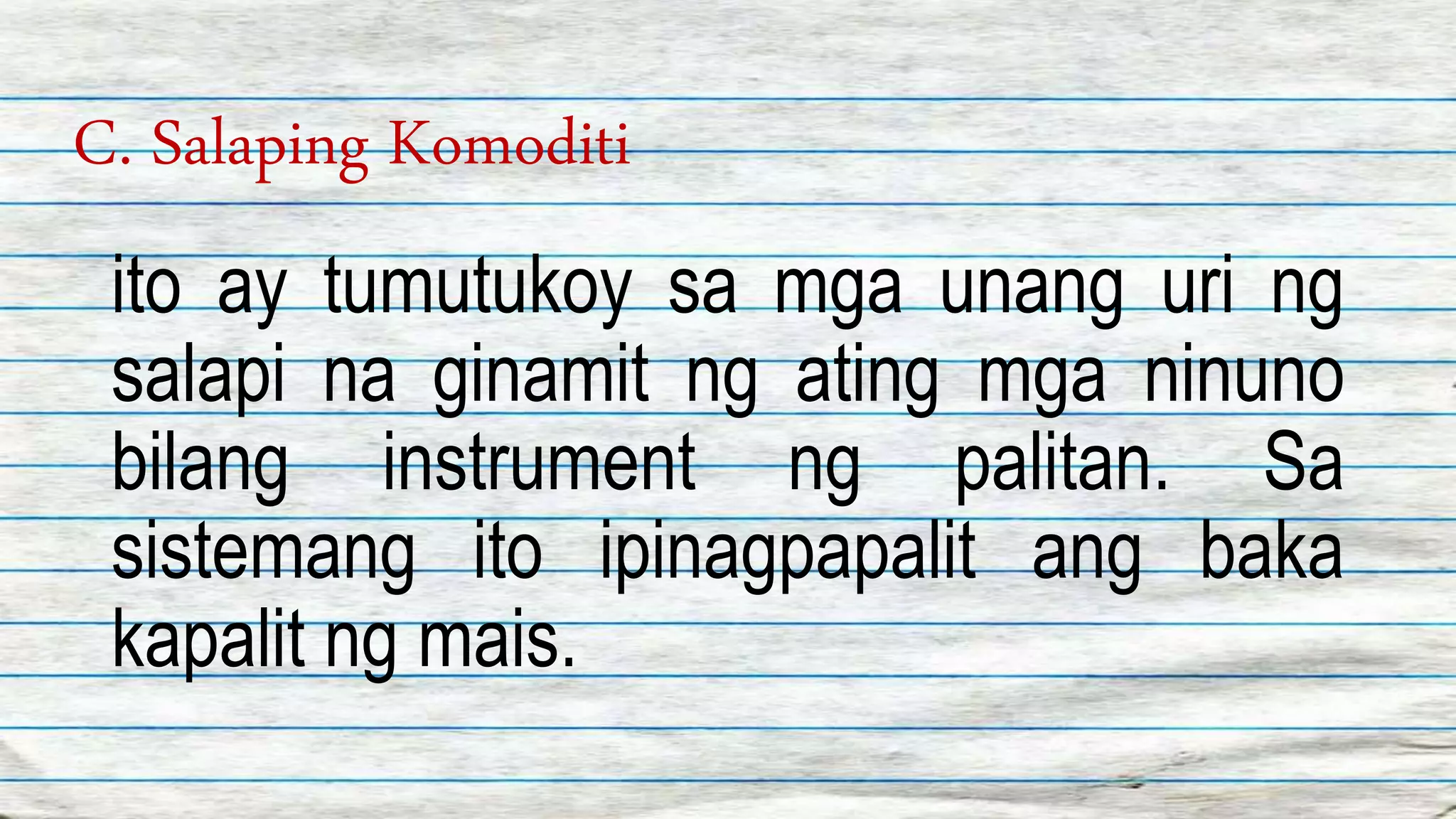 Iba't Ibang Uri ng Salapi o Pera | PPTX