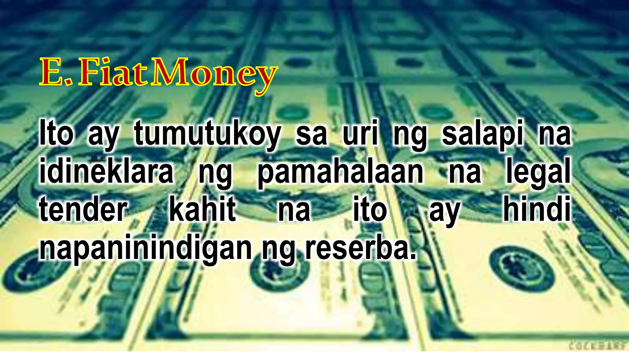 Iba't Ibang Uri ng Salapi o Pera | PPTX