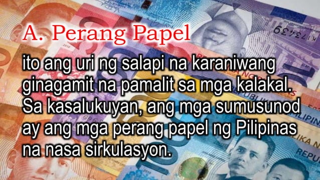 Iba't Ibang Uri ng Salapi o Pera | PPTX