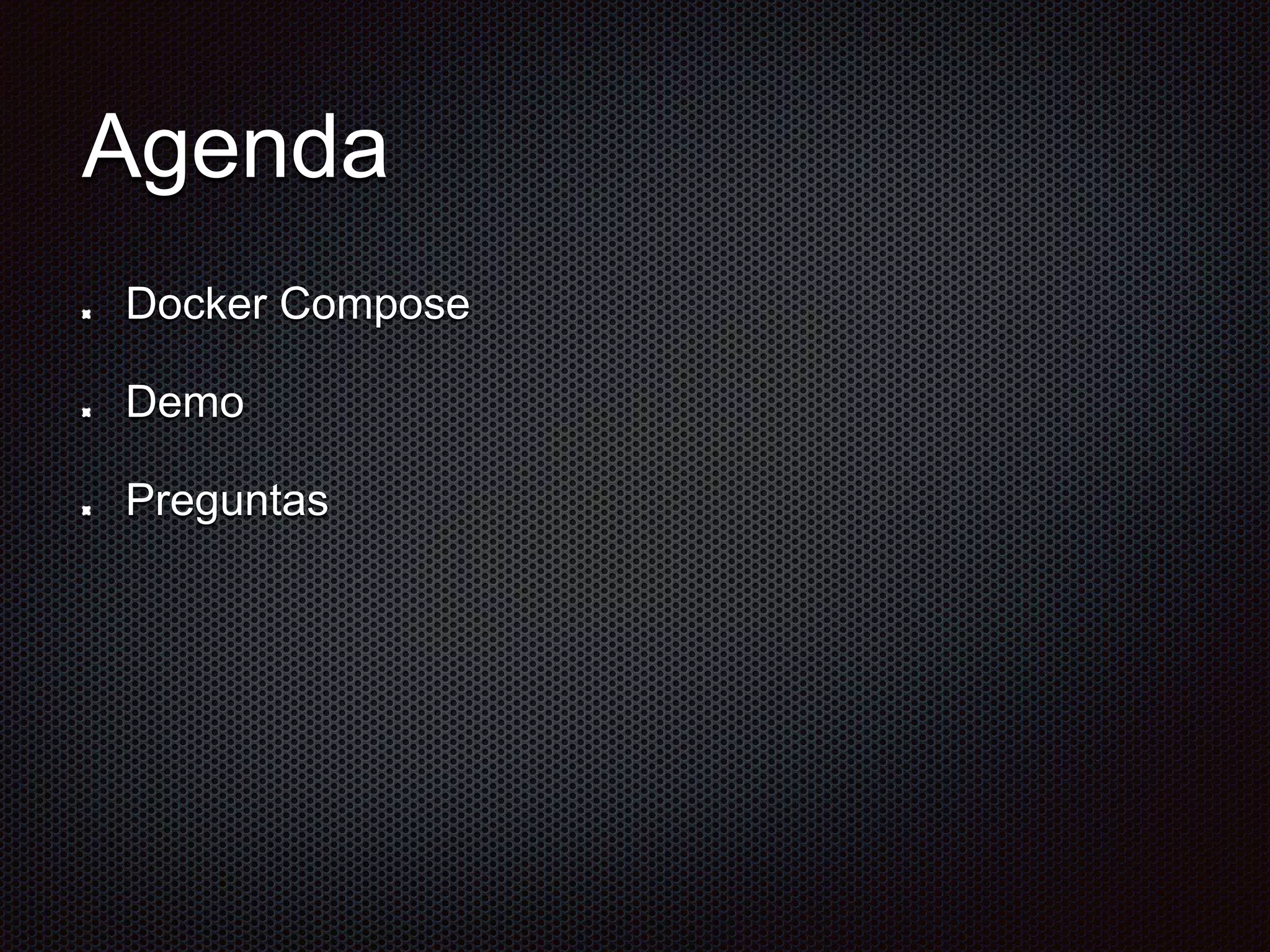 Docker Ecosystem Part Ii Compose Ppt