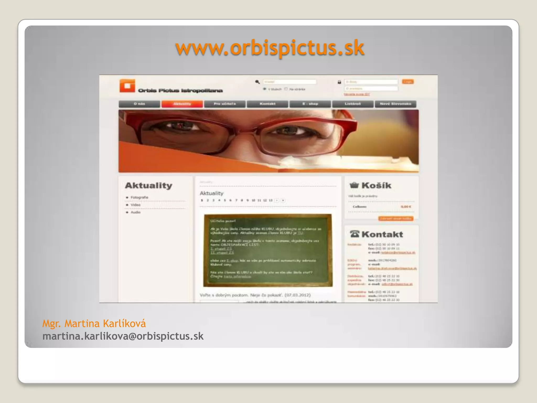 Orbis Pictus Istropolitana pre nové Slovensko | PPTX