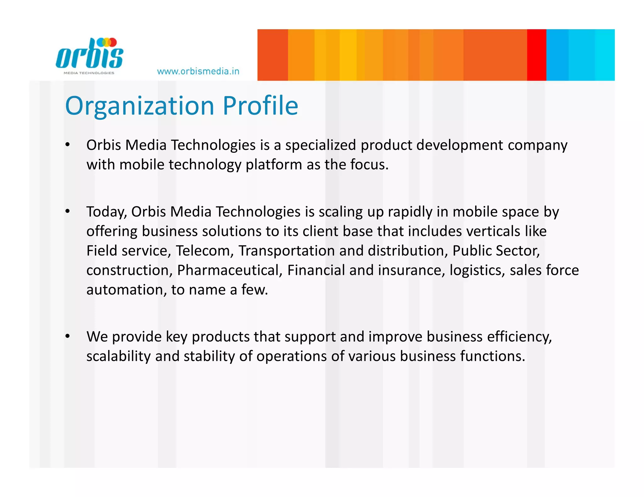 Orbis Presentation [Compatibility Mode] | PPT