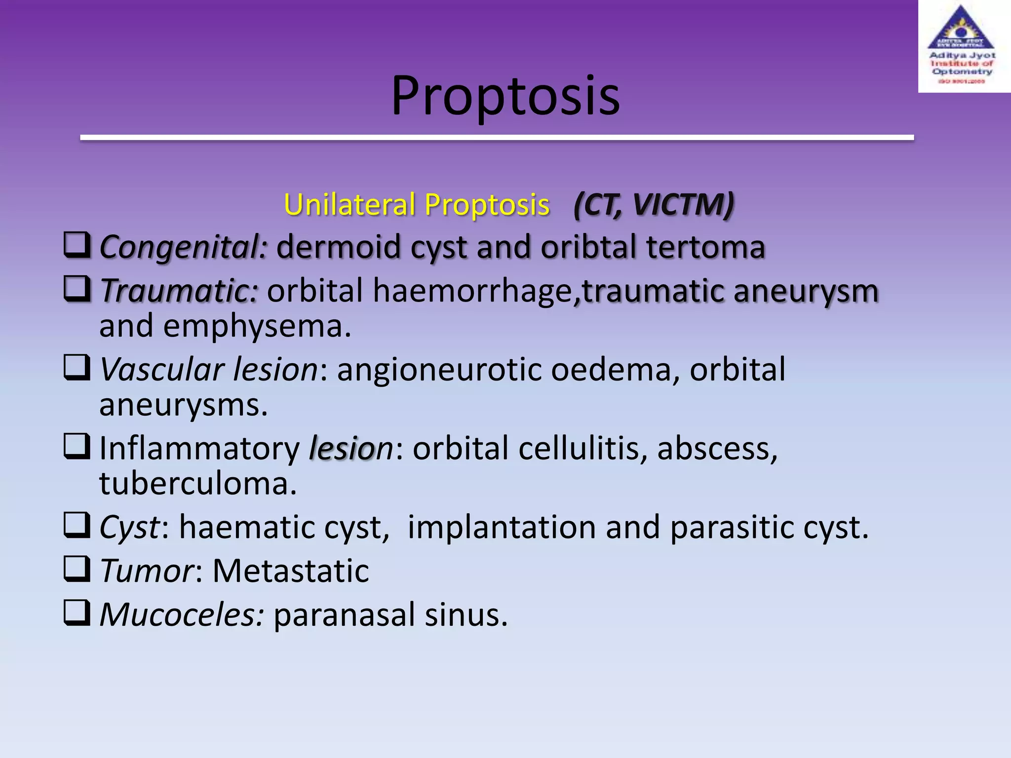 Disease Of Orbit | PPTX