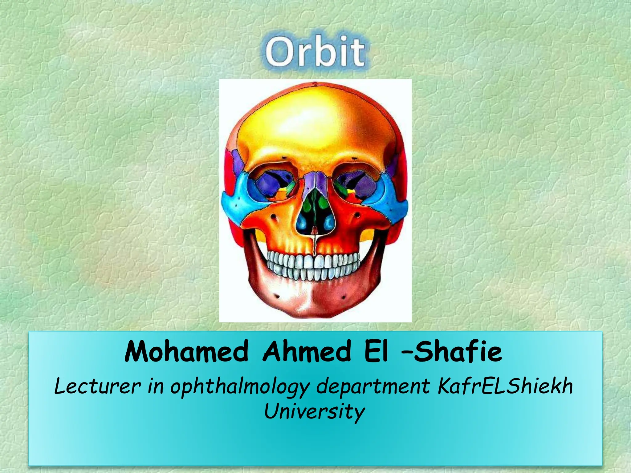 Orbit (anatomy and diseases) for medical students | PPTX