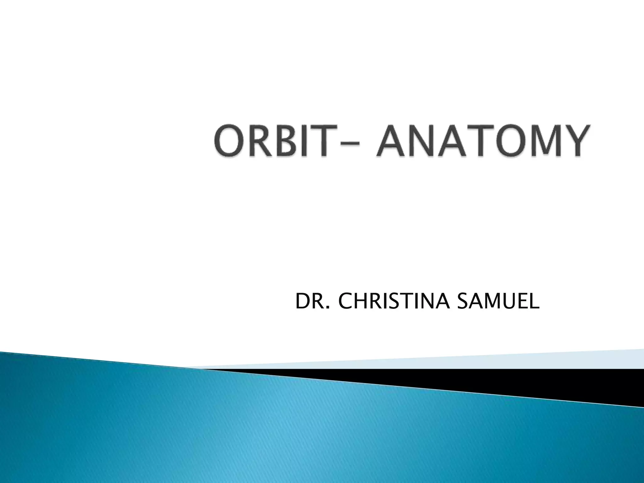 ORBIT Anatomy | PPTX