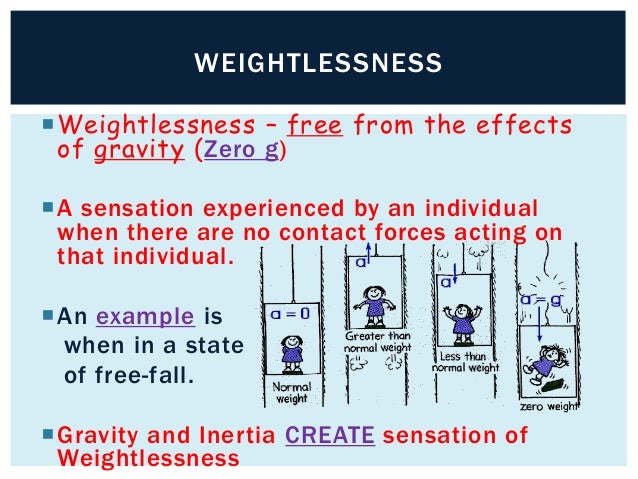 Weightlessness and Orbital.motion