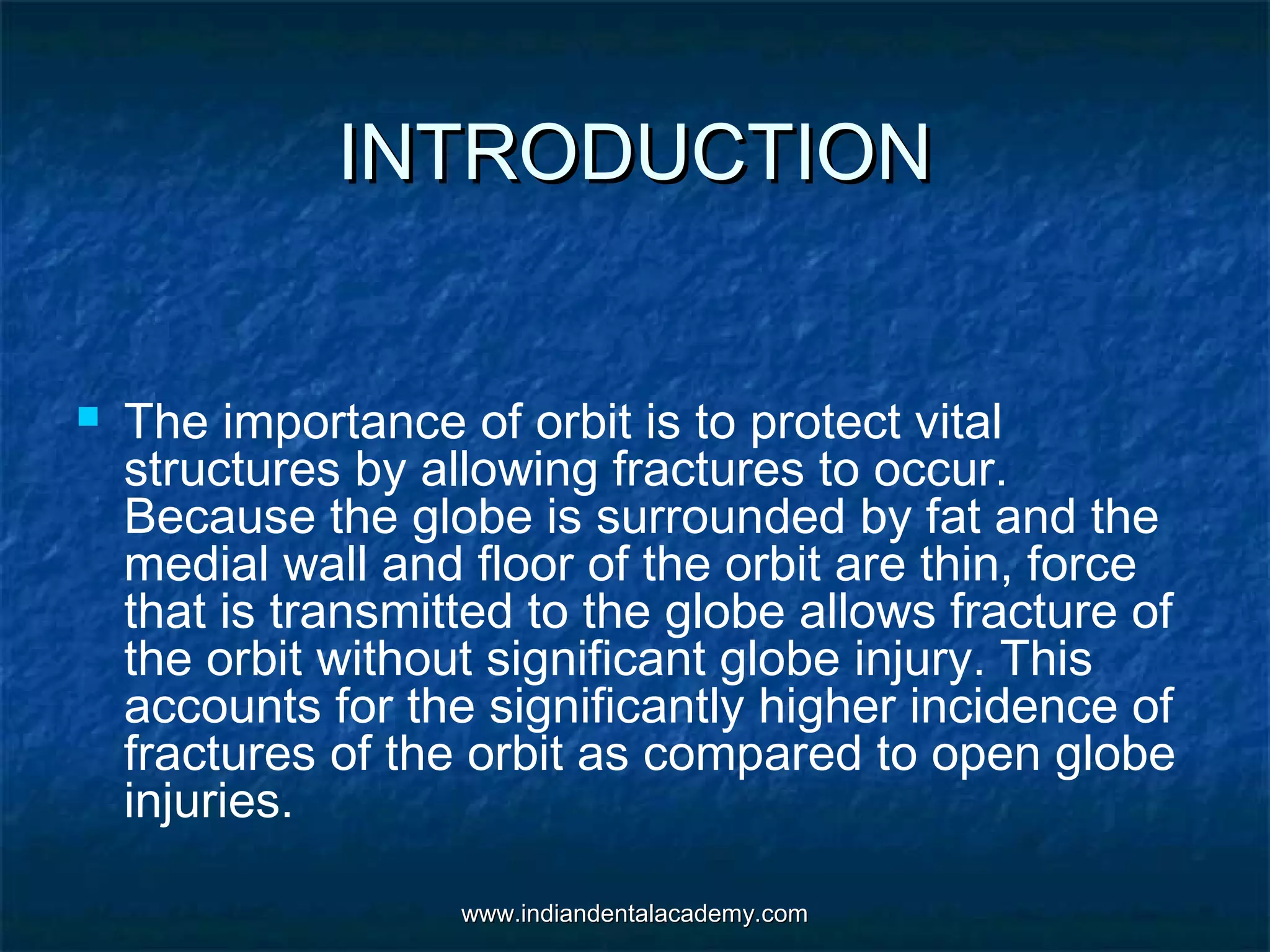 Orbital anatomy and trauma /certified fixed orthodontic courses by ...