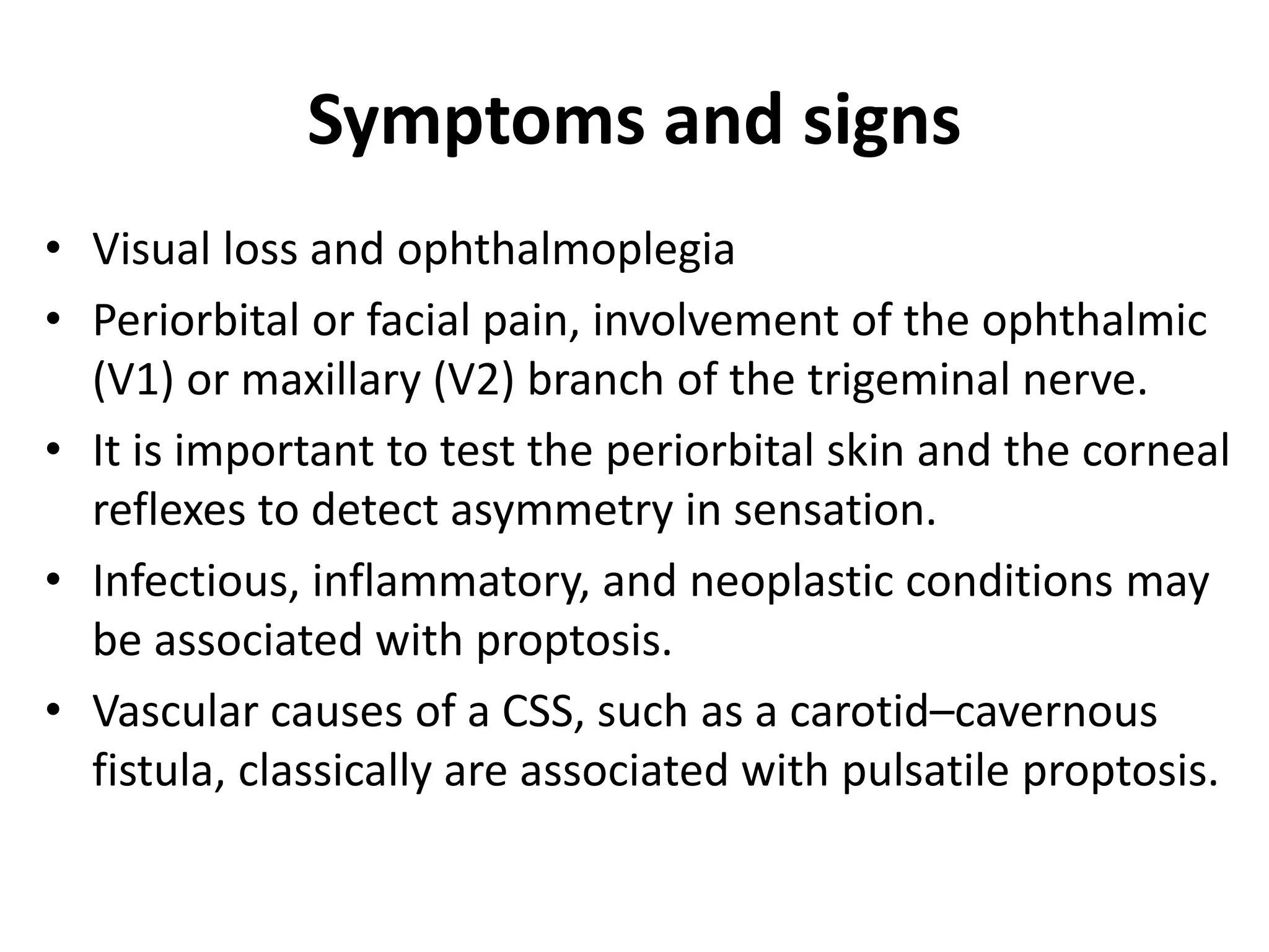 Orbital apex syndrome | PPTX
